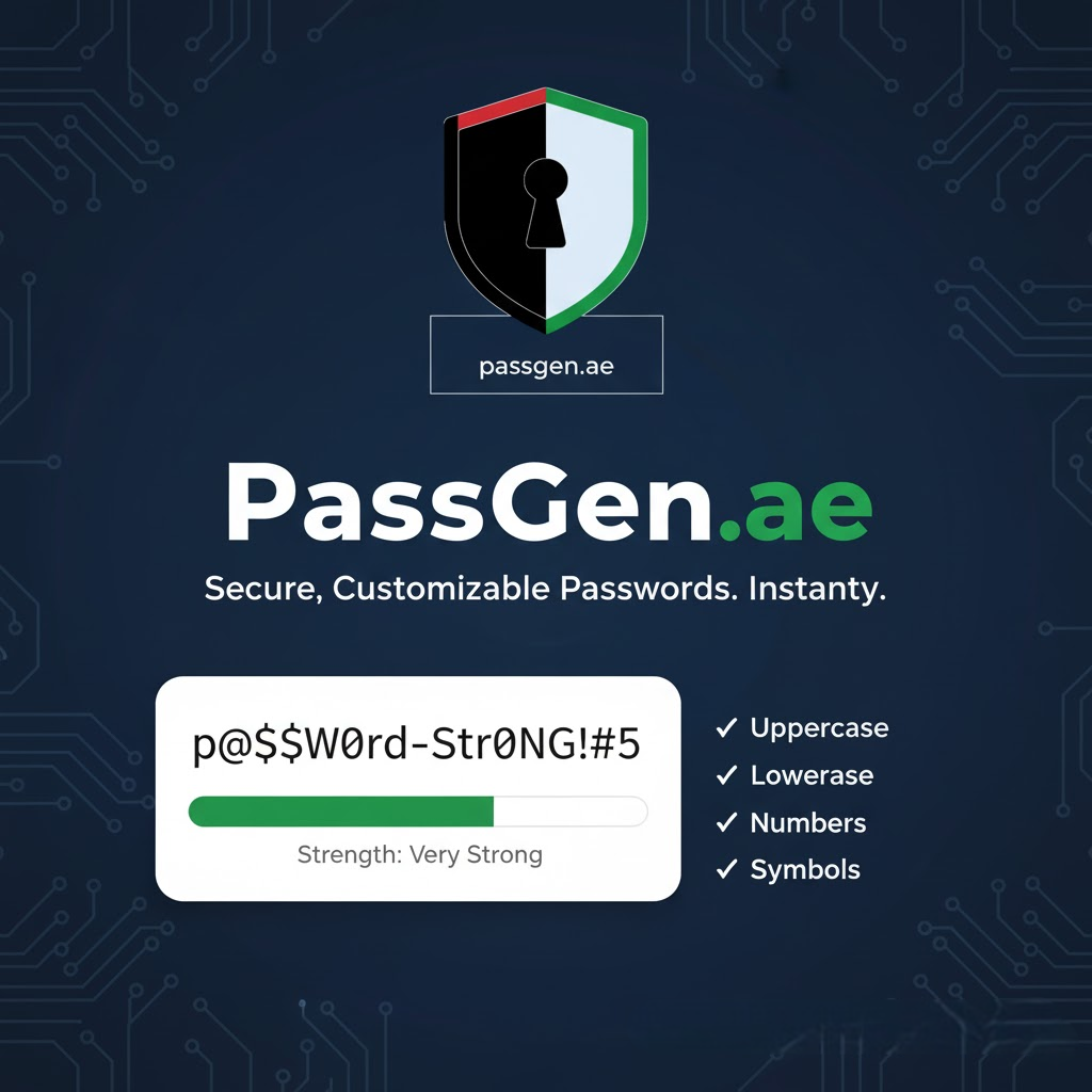Secure Password Generator - Create Strong Passwords Free | PassGen.ae
